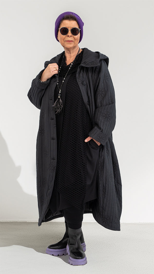 'Calina' Coat made of Parachute, with Lining, A-Line – KEKOO